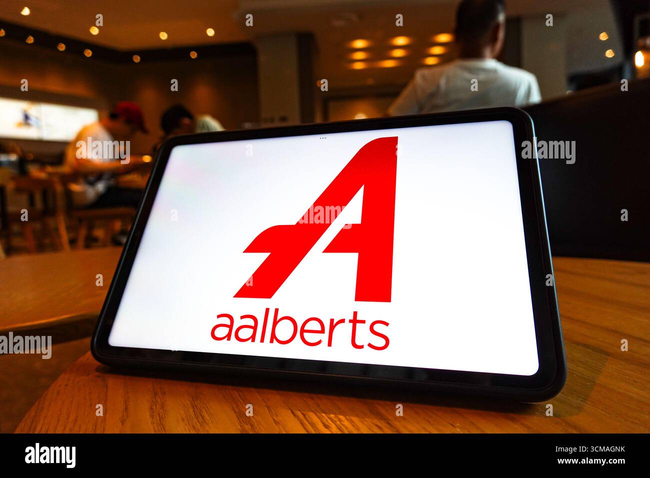 In this photo illustration, the logo of Aalberts is displayed on the ...