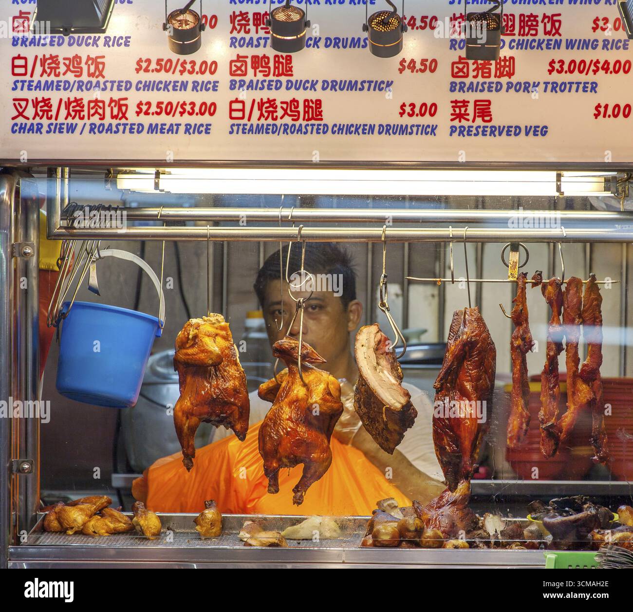Fried chicken, food stalls, Indian fast food, Little India district ...