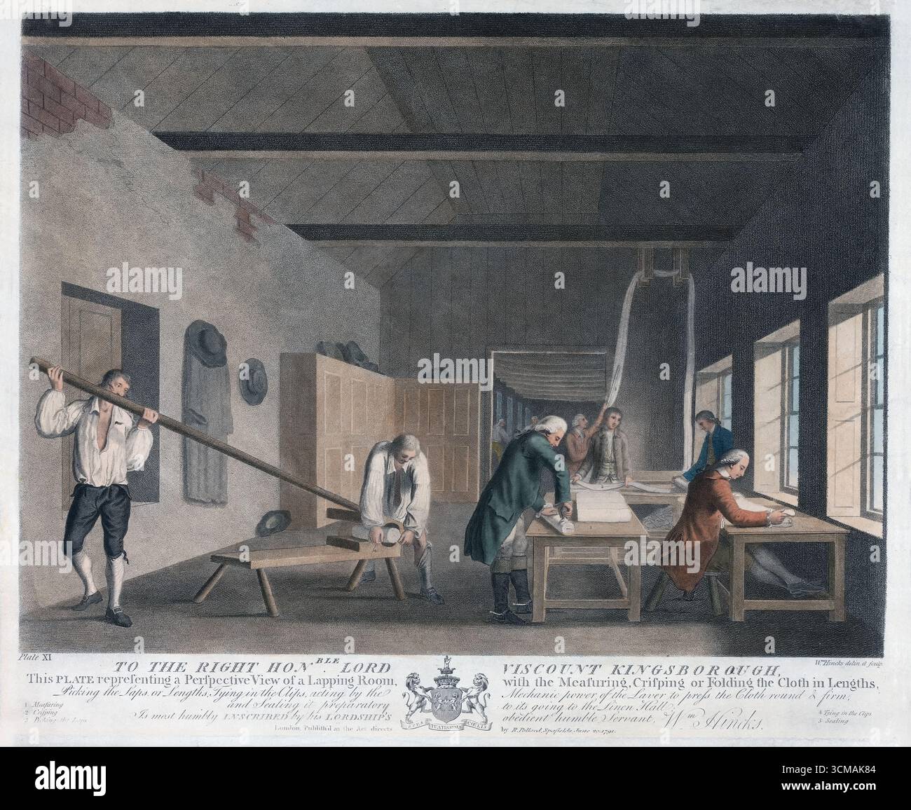 Picture of A perspective view of Lapping room, by William Hicks 1791 ...