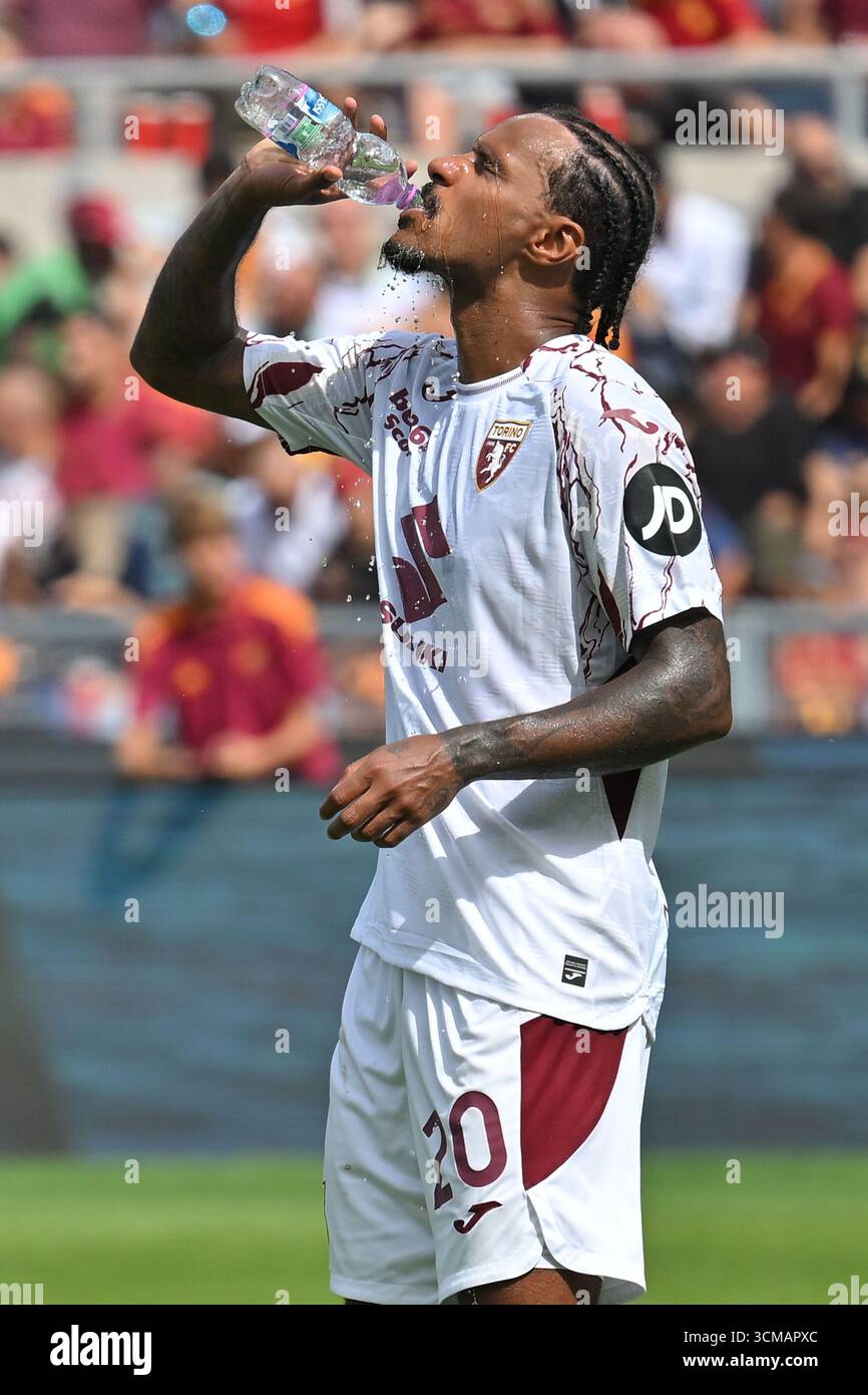 Valentino Lazaro of Torino during the serie A match between AS Roma v ...