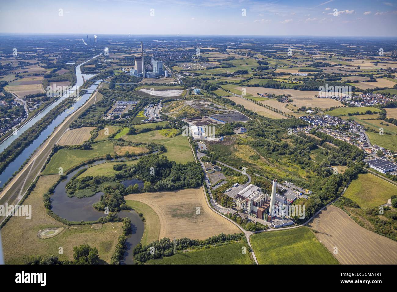 Aerial view, MVA Muellverbrennungsanlage Hamm Eigentuemer-GmbH ...