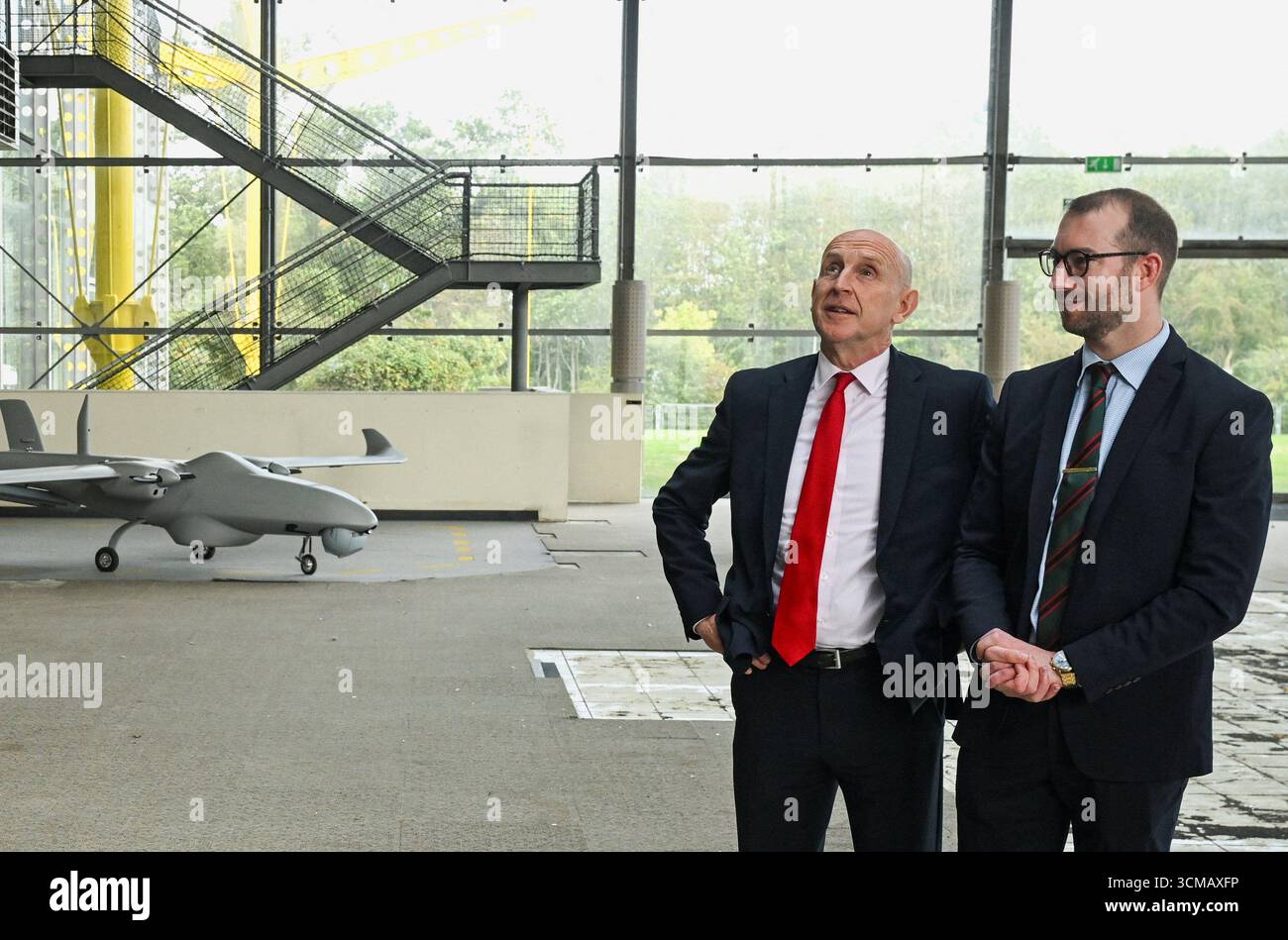 Defence Secretary John Healey (left) with Will Stone, Labour MP of ...