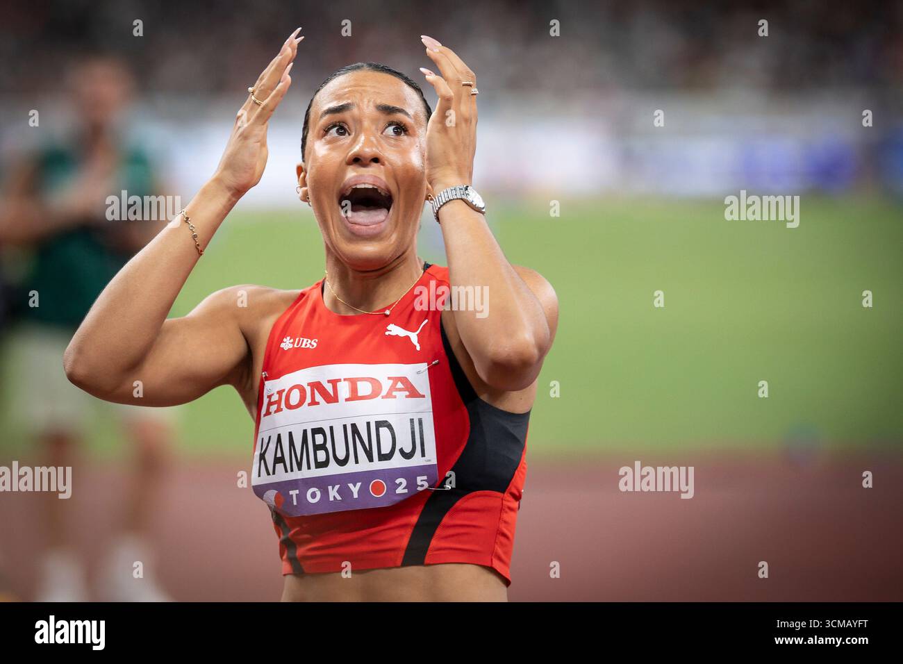 Ditaji Kambundji (SUI) gewinnt Gold ?ber 100m H?rden, Platz 2 geht an Grace Stark (USA), Bronze ...