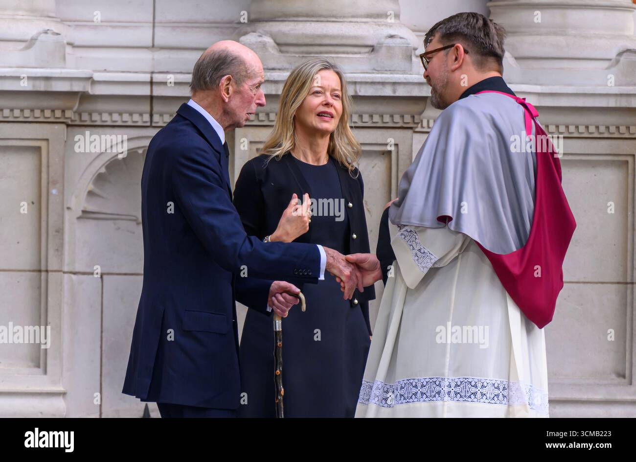 Lady Helen Taylor and the Duke of Kent ahead of the arrival of the ...