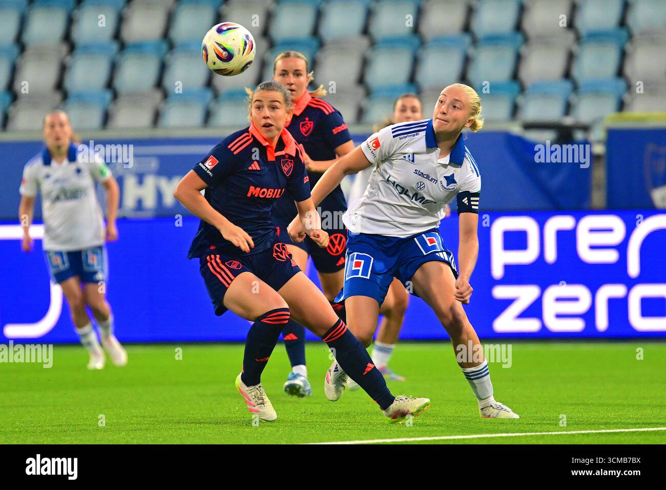Norrkoping, Sweden, Sep 15th 2025: Elsa Pelgander (8 Djurgarden) and ...