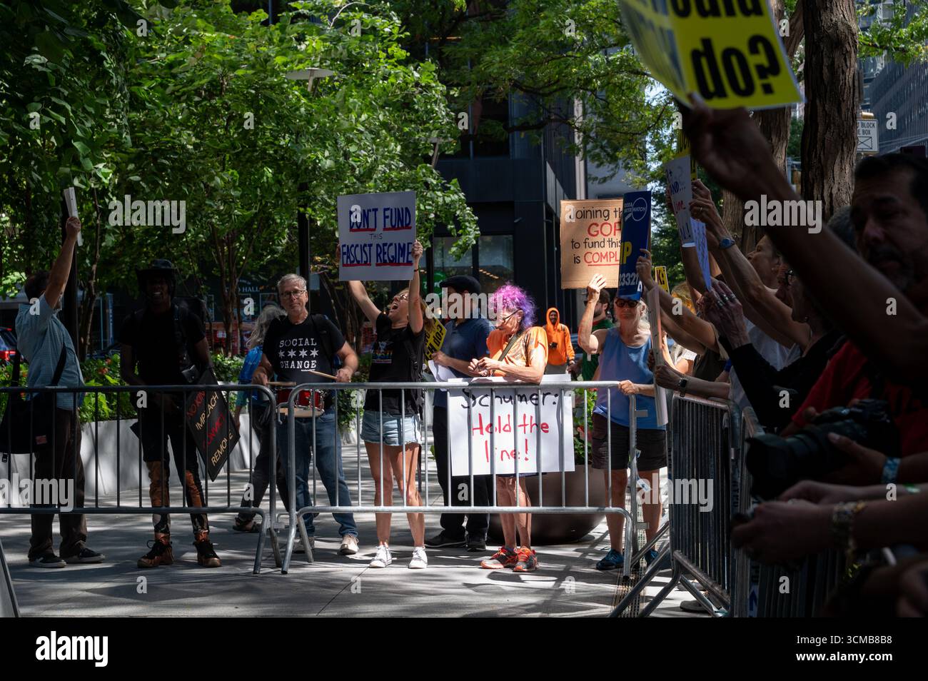 NEW YORK, NY- SEPTEMBER 15: Protest outside Senator Chuck Schumer’s ...