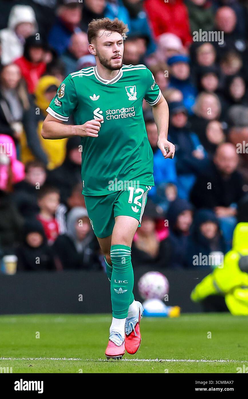 Conor Bradley of Liverpool during the Burnley FC v Liverpool FC English ...