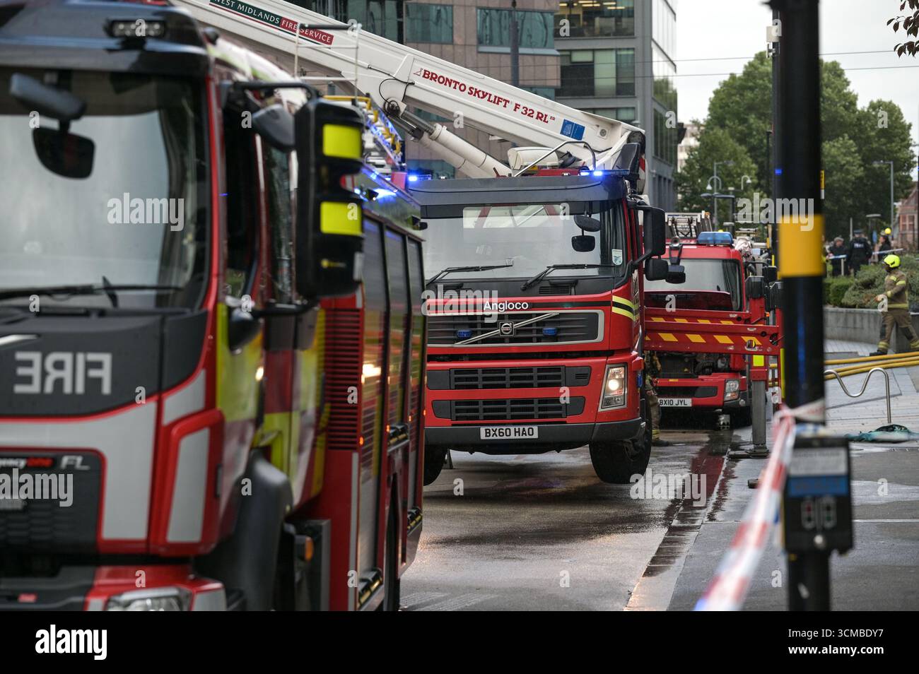 Colmore Row, Birmijngham 15th September 2025 - A fire in a high-rise ...