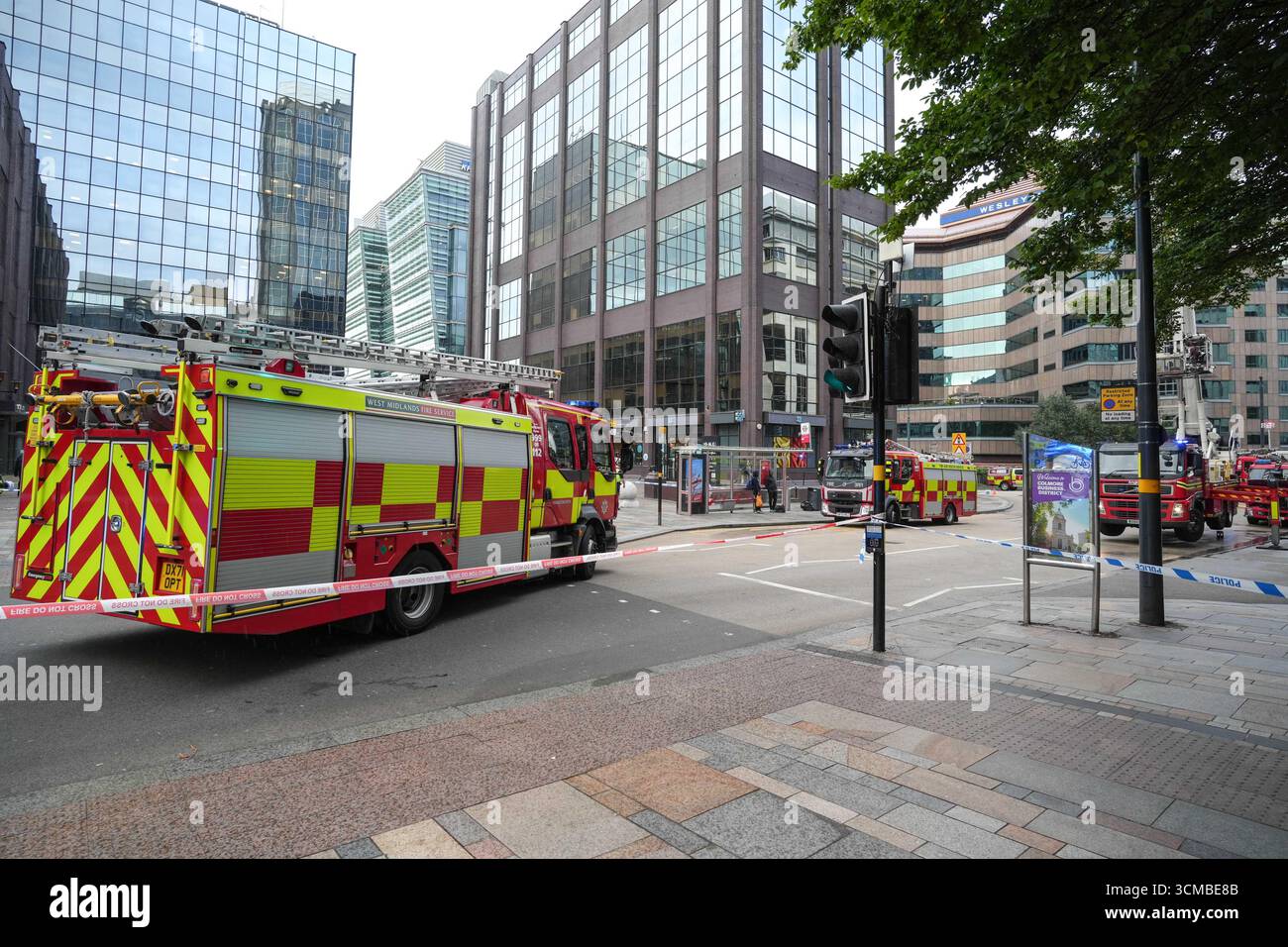 Colmore Row, Birmijngham 15th September 2025 - A fire in a high-rise ...