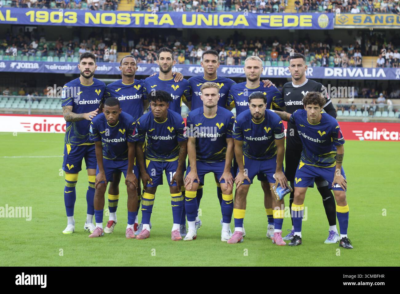 Hellas Verona team photo during Hellas Verona FC vs US Cremonese, 3 ...