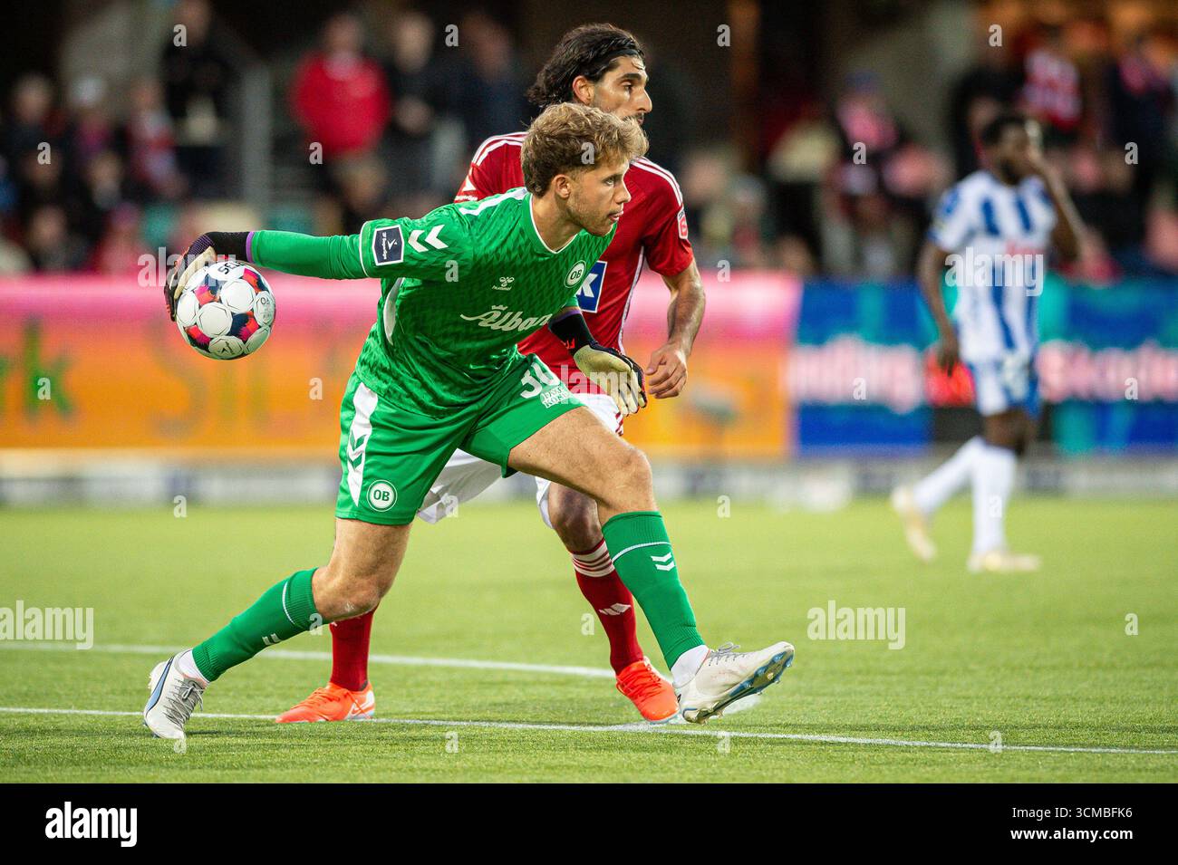 Silkeborg, Denmark. 14th, September 2025. Goalkeeper Theo Sander (30 ...
