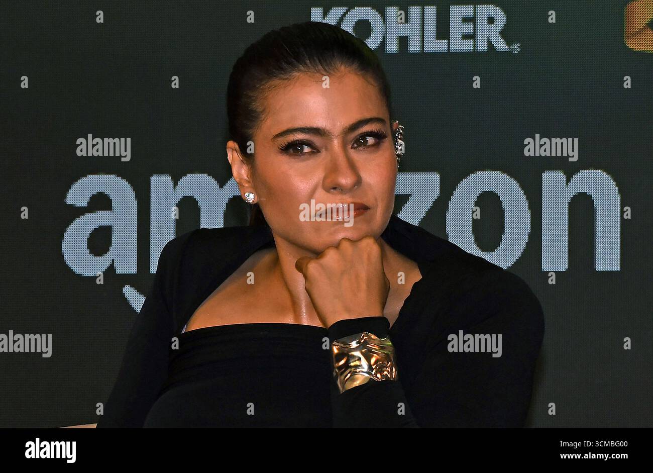 Bollywood actress Kajol Devgan is seen during the trailer launch of her ...