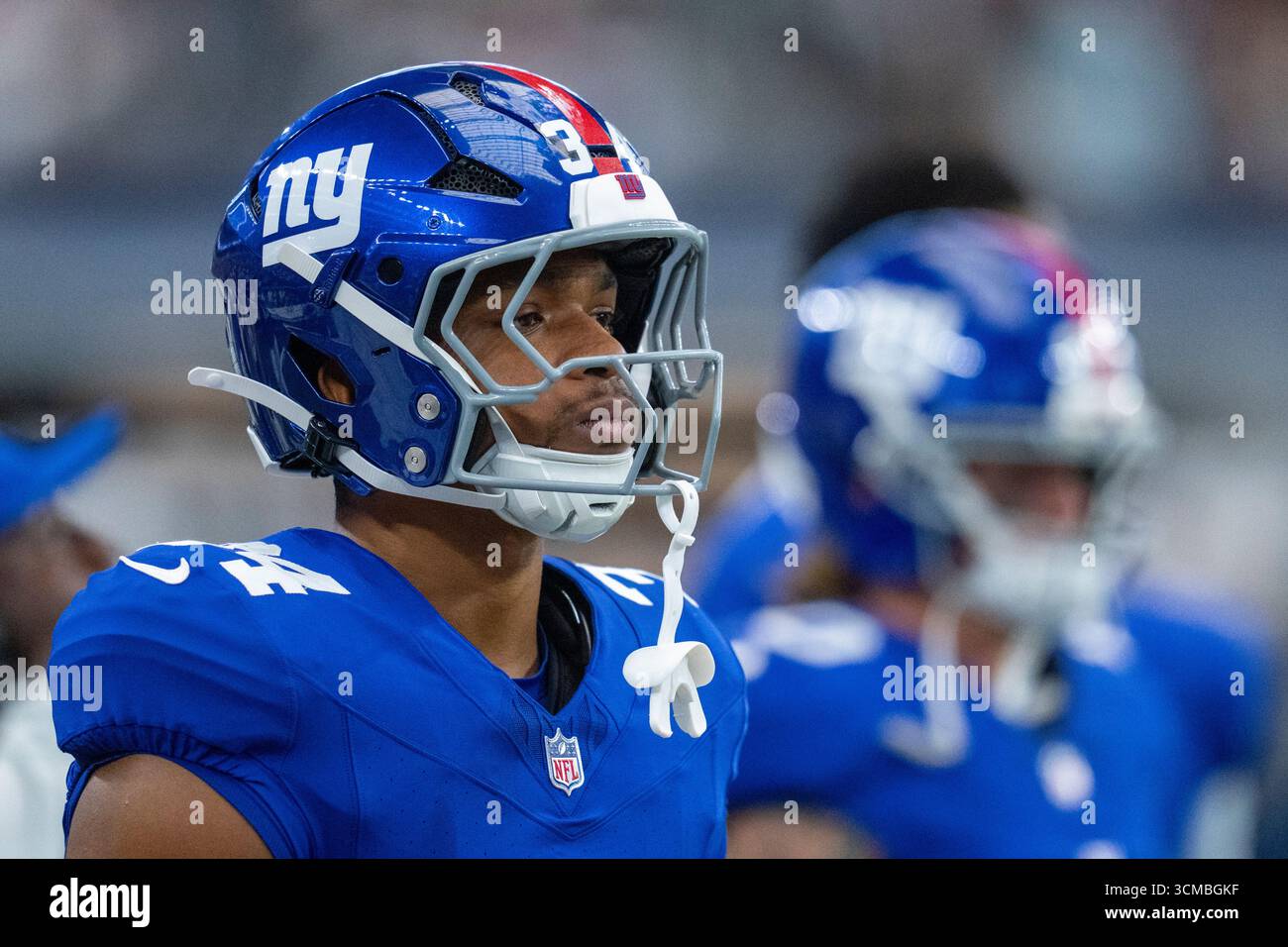 New York Giants safety Beau Brade (34) looks on during an NFL football ...