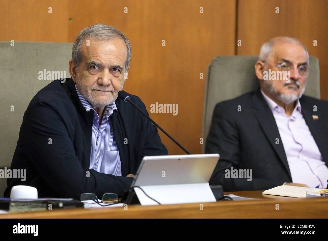 Iranian President, Masoud Pezeshkian, chairs a cabinet meeting Iranian ...
