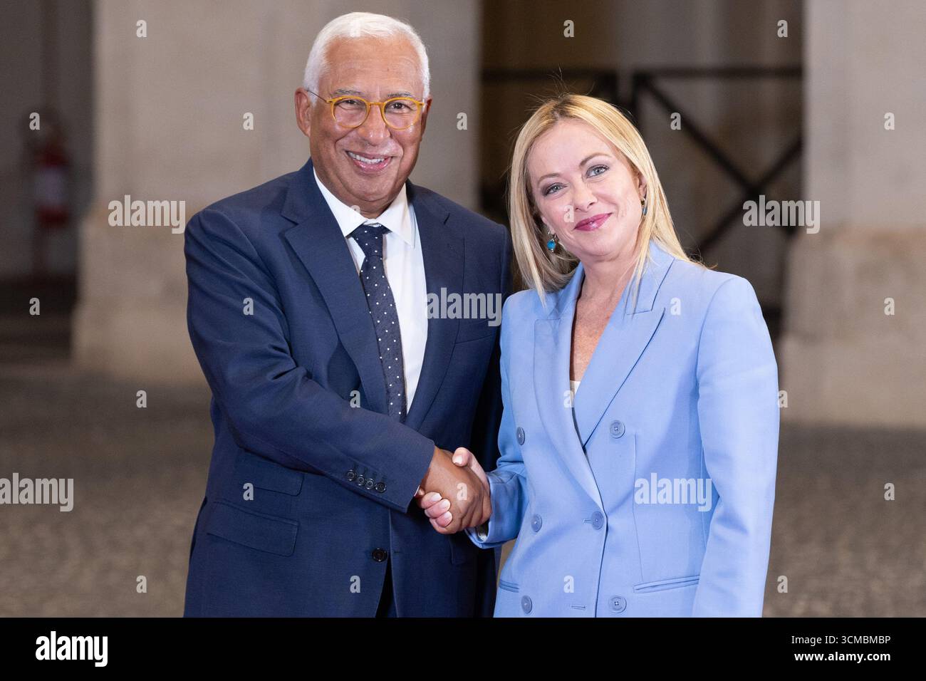Italian Prime Minister Giorgia Meloni meets with European Council ...