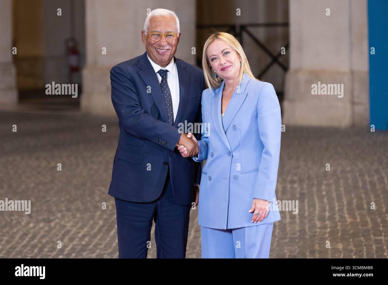 Italian Prime Minister Giorgia Meloni meets with European Council ...