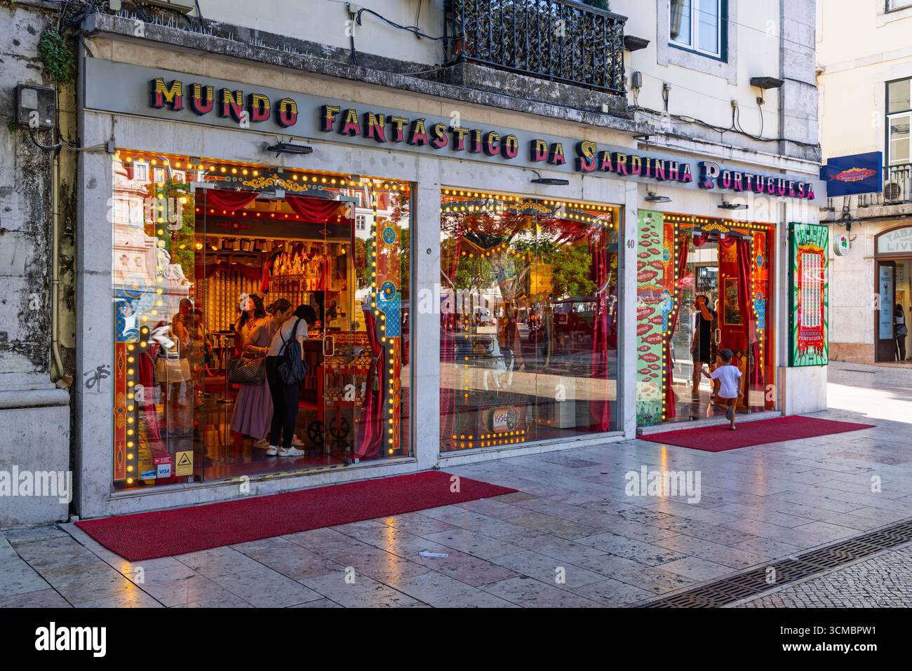 Vibrant building facade features bright hi-res stock photography and ...