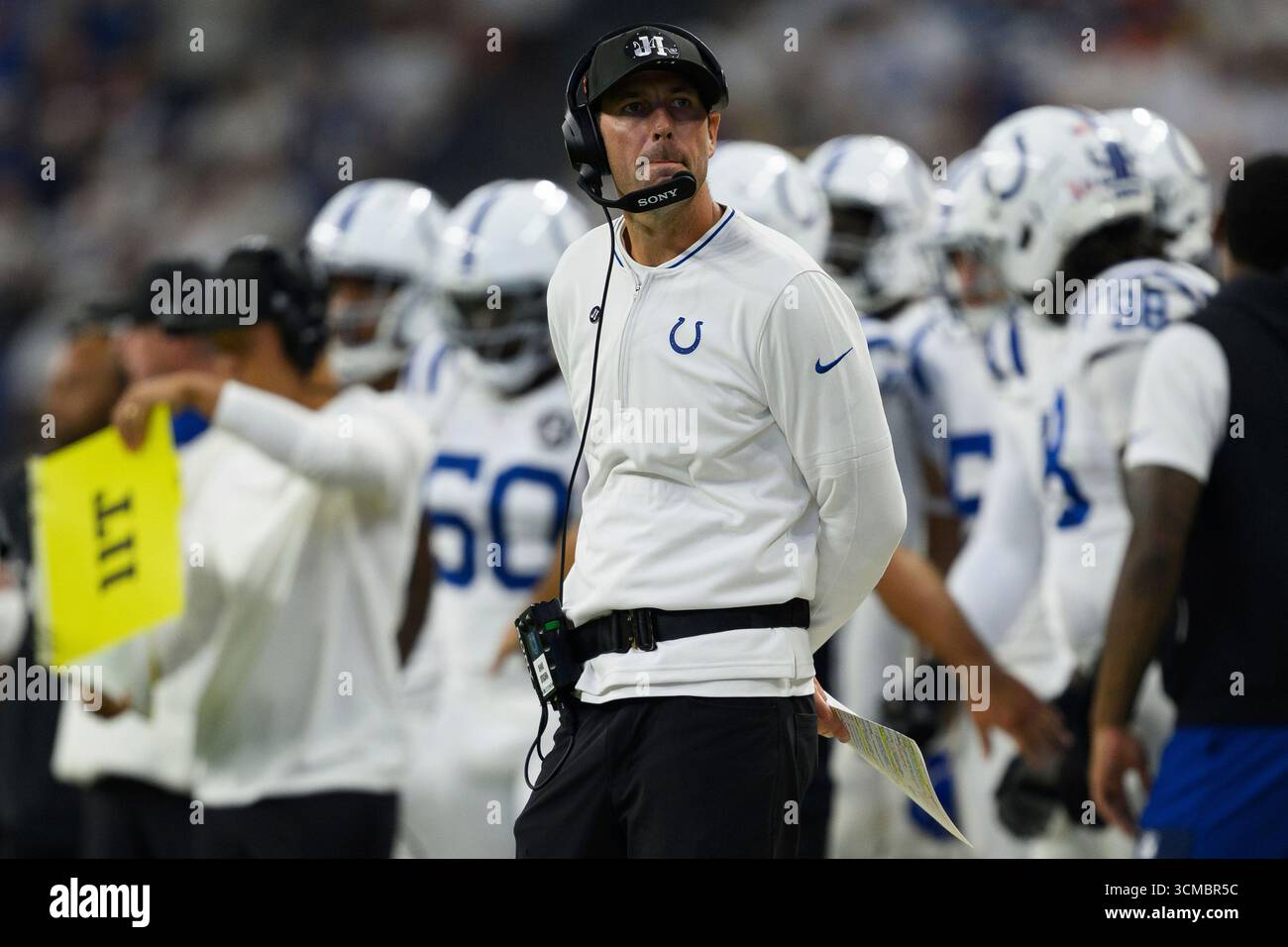 Indianapolis Colts head coach Shane Steichen on the sidelines during an ...
