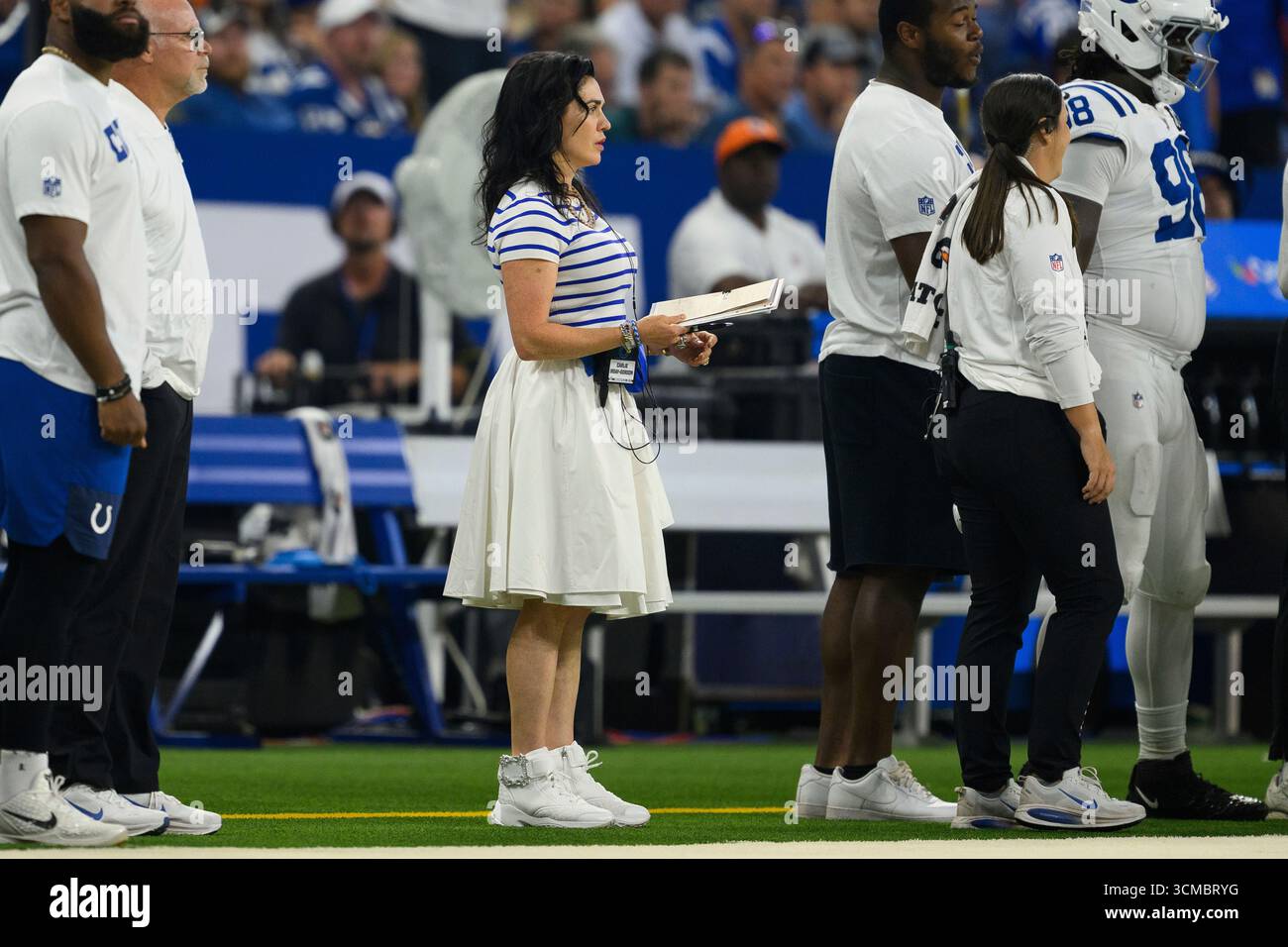 Indianapolis Colts owner Carlie Irsay-Gordon on the sidelines during an ...