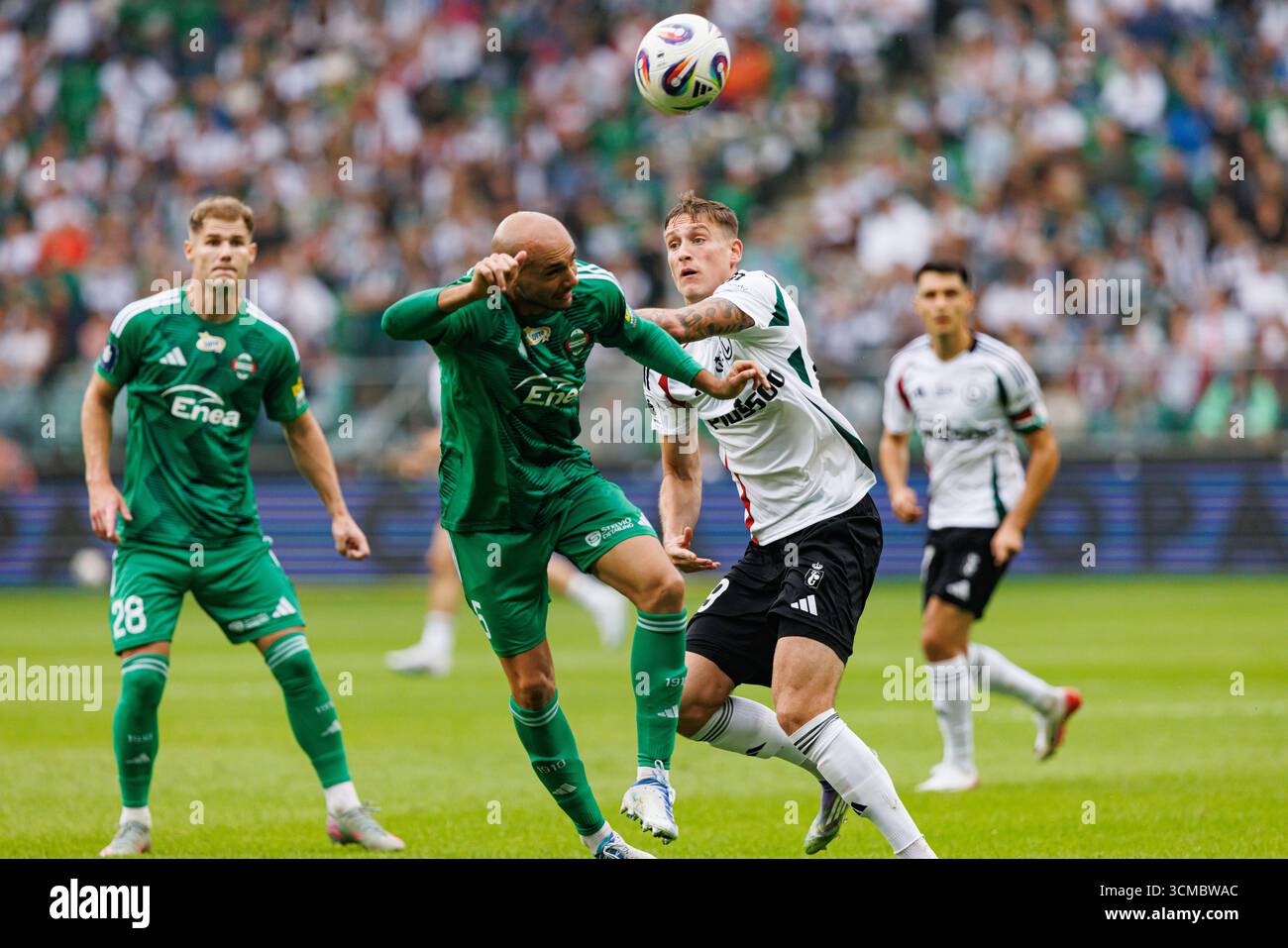 Jeremy Blasco and Mileta Rajovic seen during PKO BP Ekstraklasa 25 26 ...