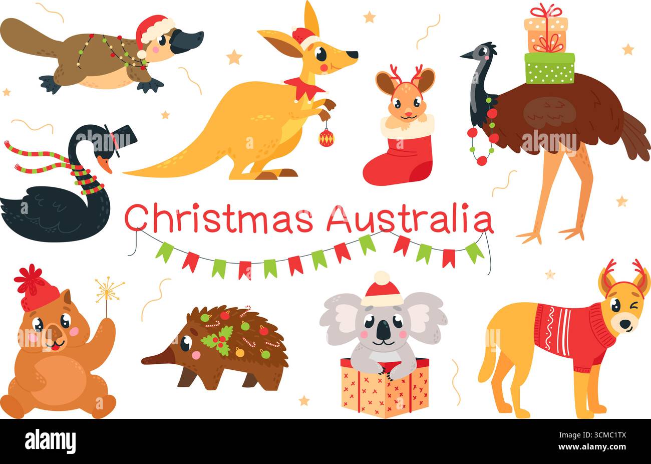 Christmas ostrich Cut Out Stock Images & Pictures - Alamy