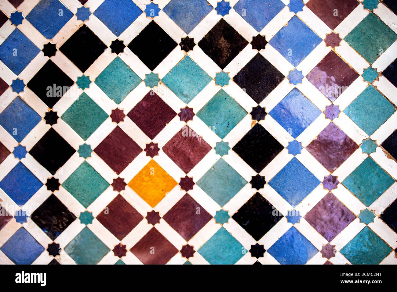 Intricate arrangement of geometric shapes in various shades hi-res ...