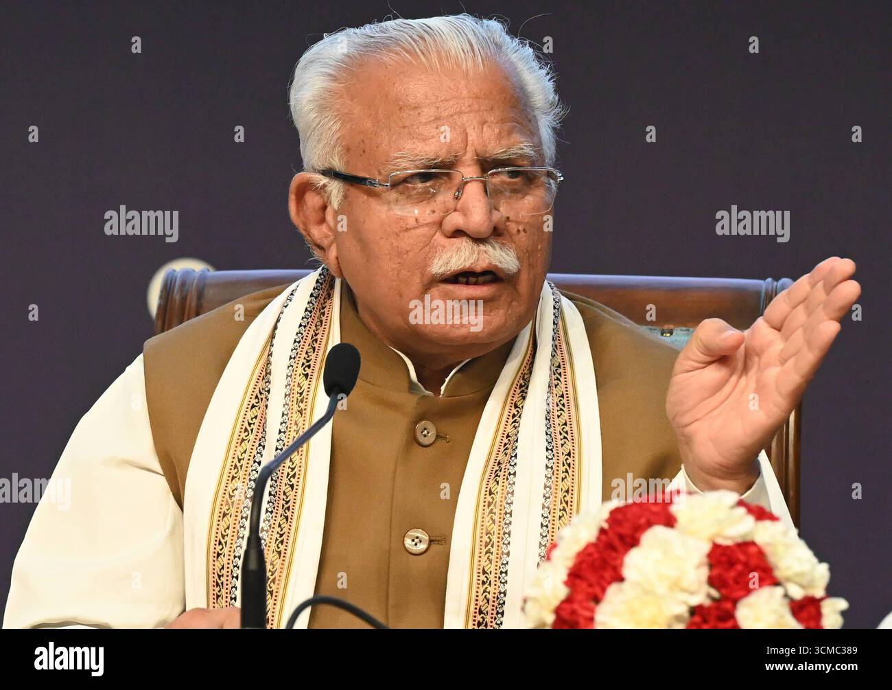 NEW DELHI, INDIA - SEPTEMBER 15: Union Minister of Housing and Urban Affairs Manohar Lal Khattar ...