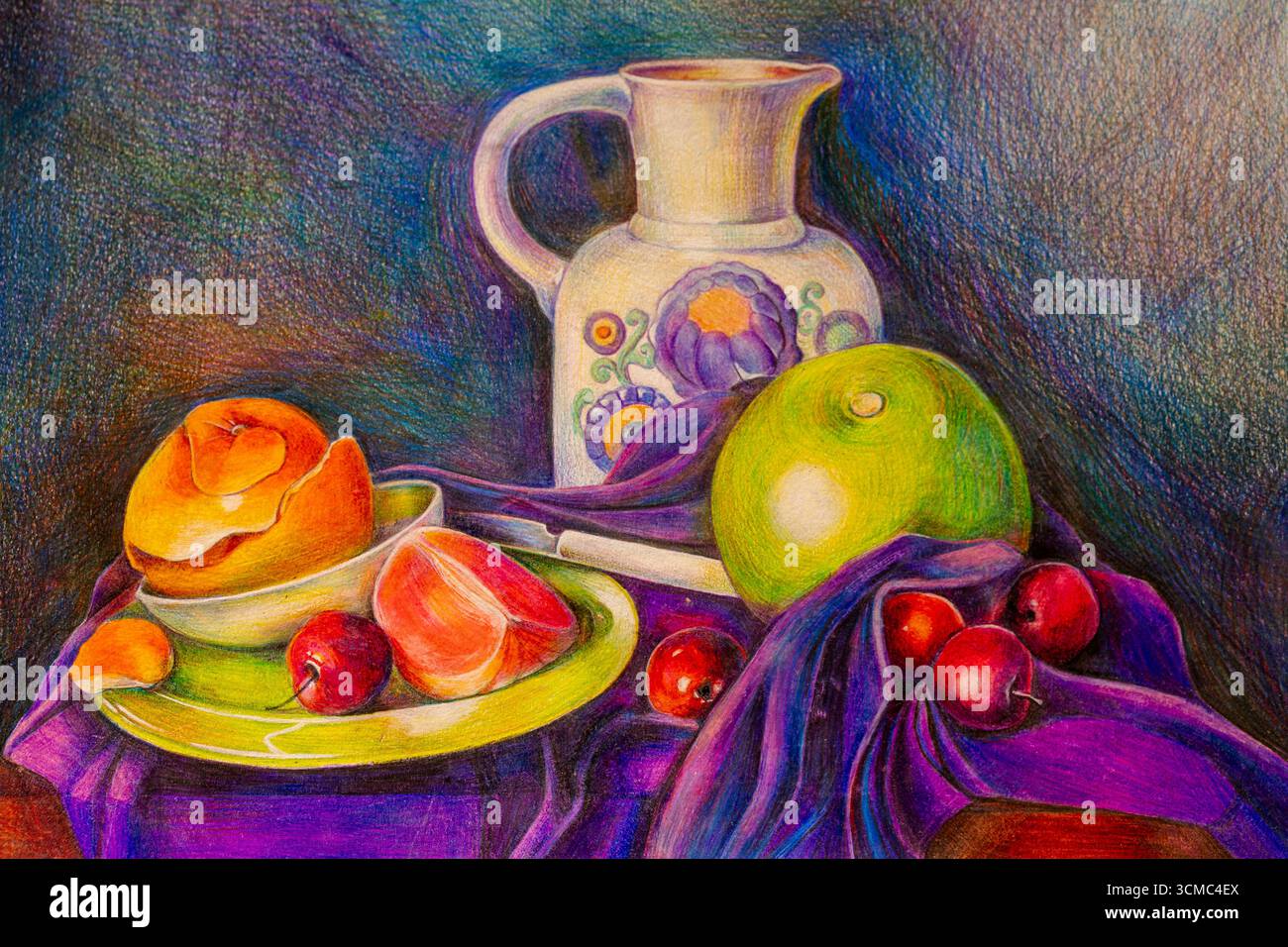 Still life colorful fruit hi-res stock photography and images - Alamy