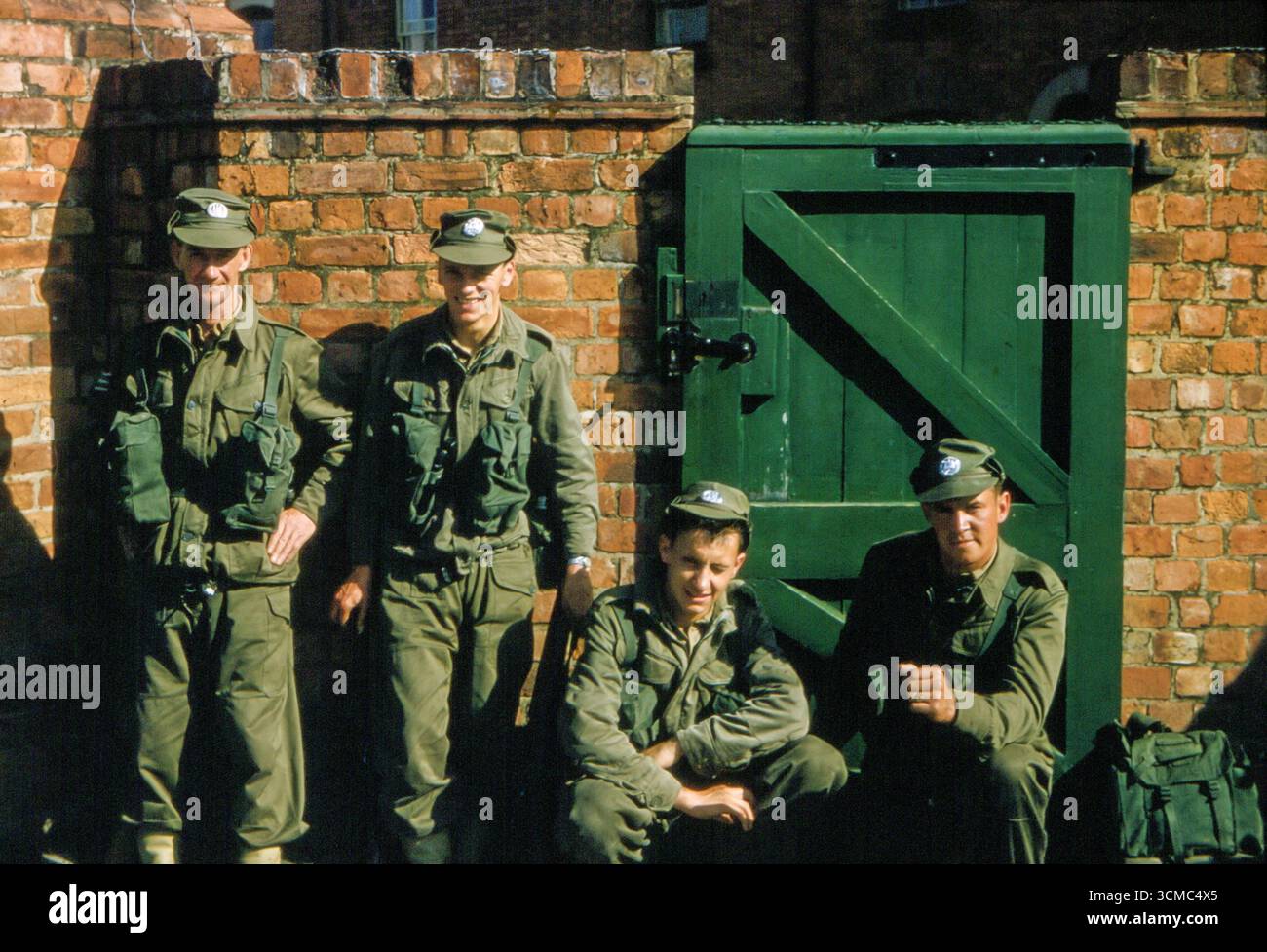 Vintage photo of British WWII soldiers resting Stock Photo - Alamy