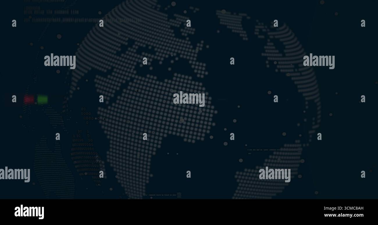 Rotating dot matrix globe hi-res stock photography and images - Alamy