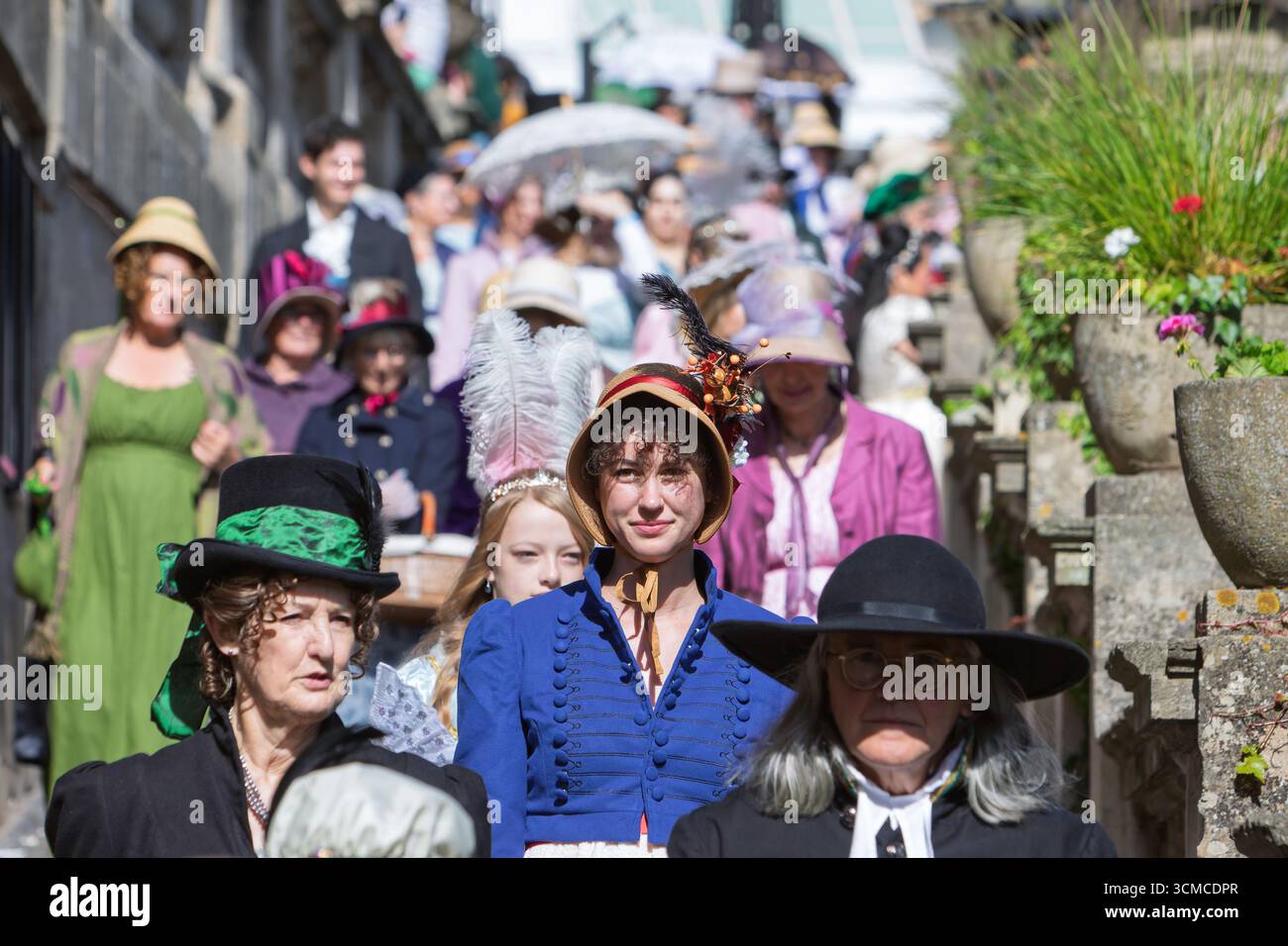 Jane Austen festival fans taking part in the world-famous 2025 Grand ...