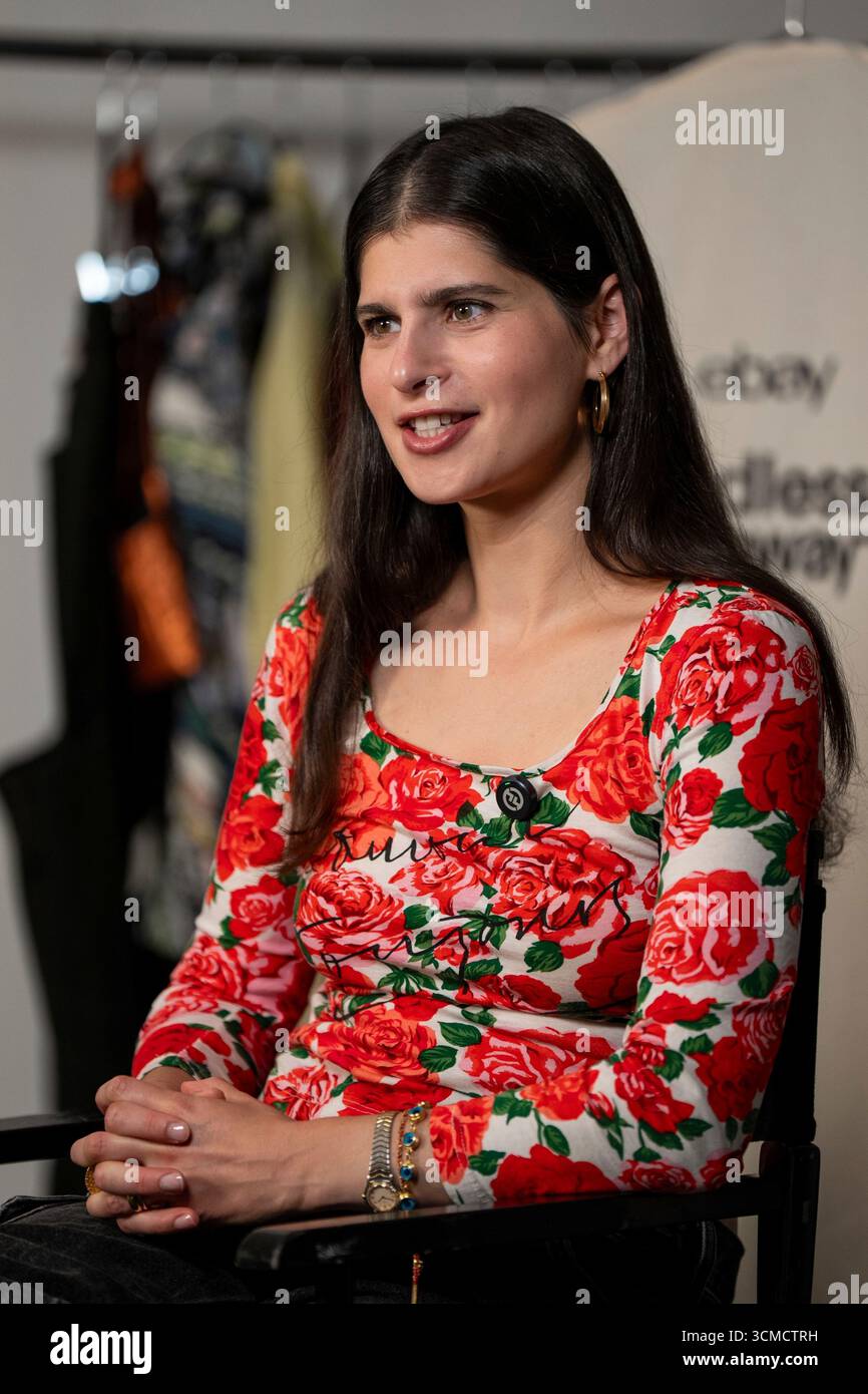 Liana Satenstein participates in an interview about the eBay Endless ...