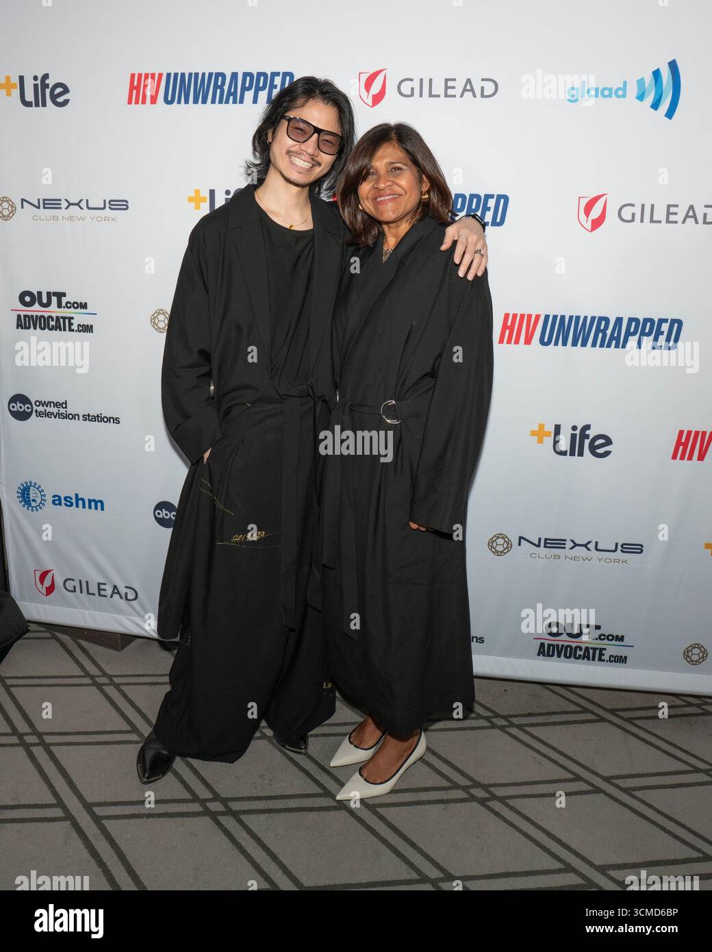 Asato Kitamura and Deborah Persaud attends HIV Unwrapped debut at NYFW ...