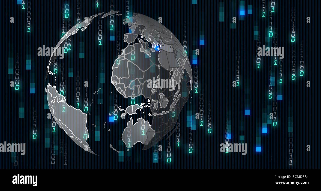 Revealing 3D globe unfolding in cyber interface and cascading binary ...