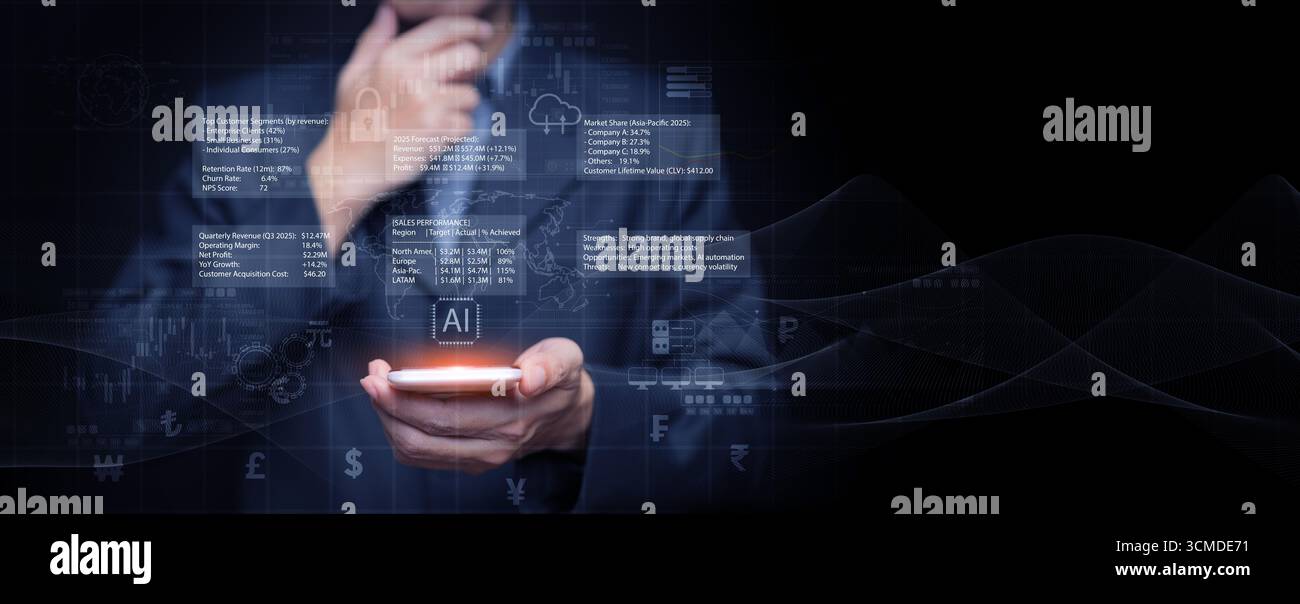 Big data ai automation hi-res stock photography and images - Alamy