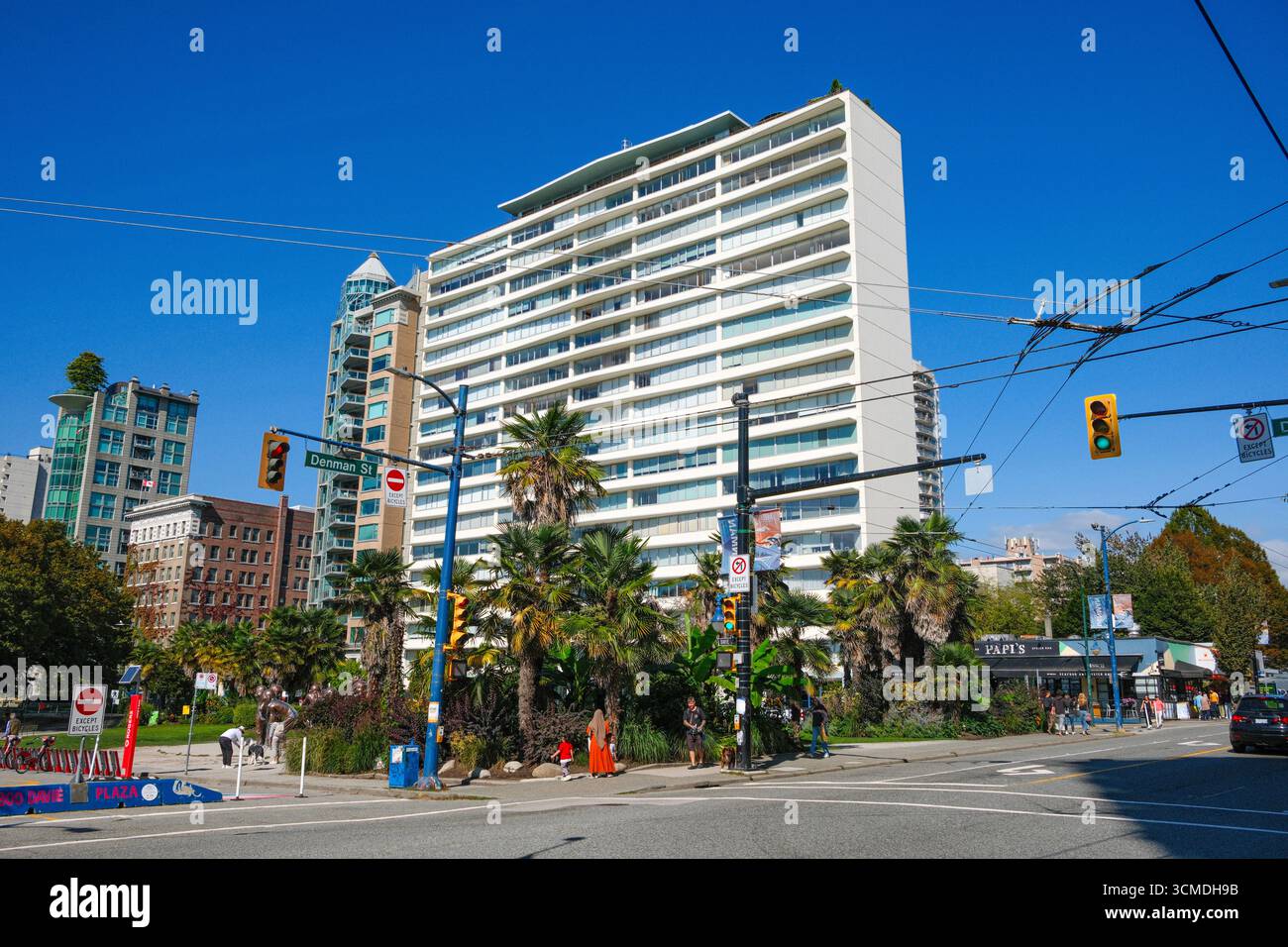 The Ocean Towers apartment building by the corner of Denman & Davie ...