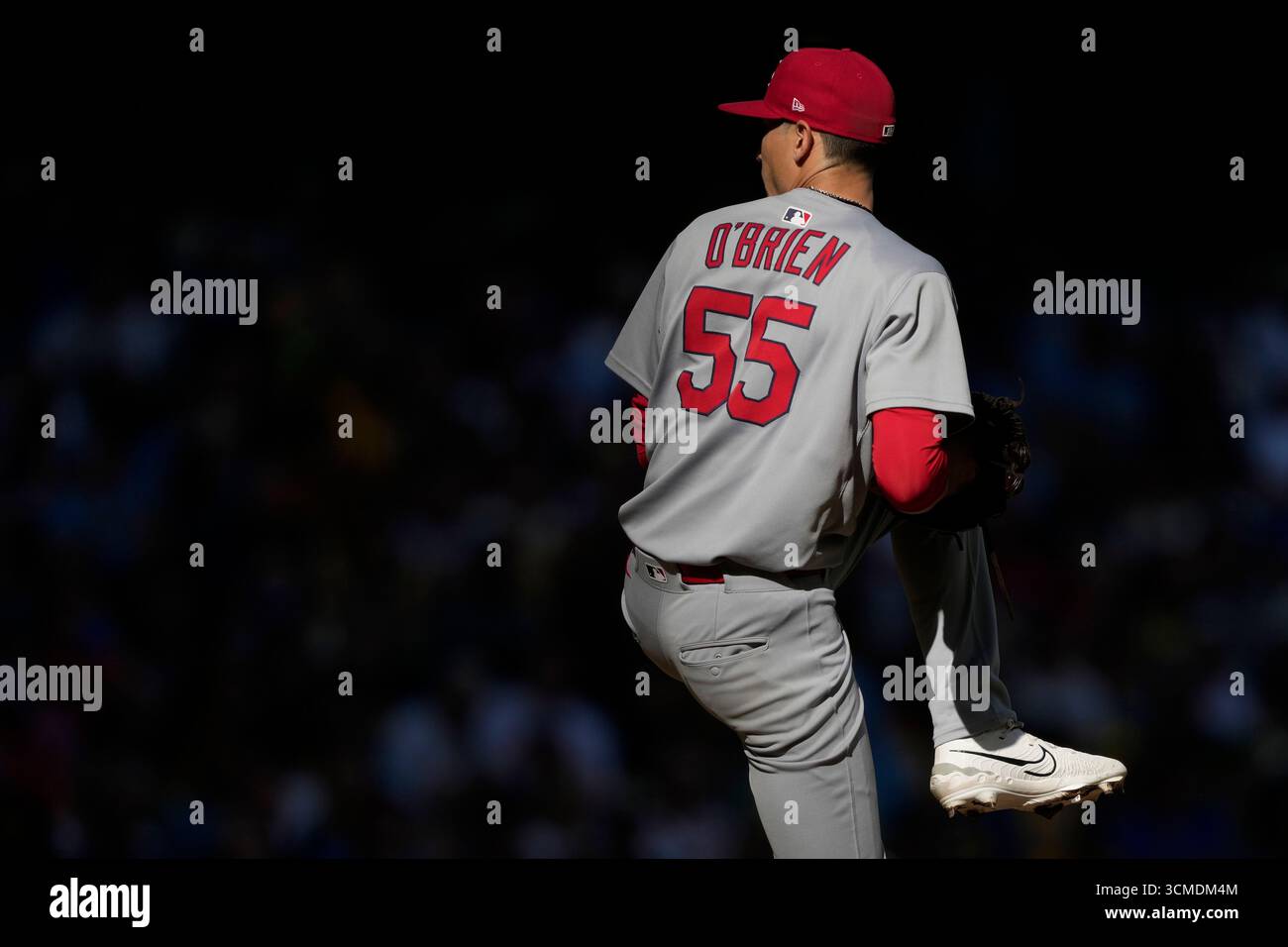 St. Louis Cardinals' Riley O'Brien pitches during a baseball game ...