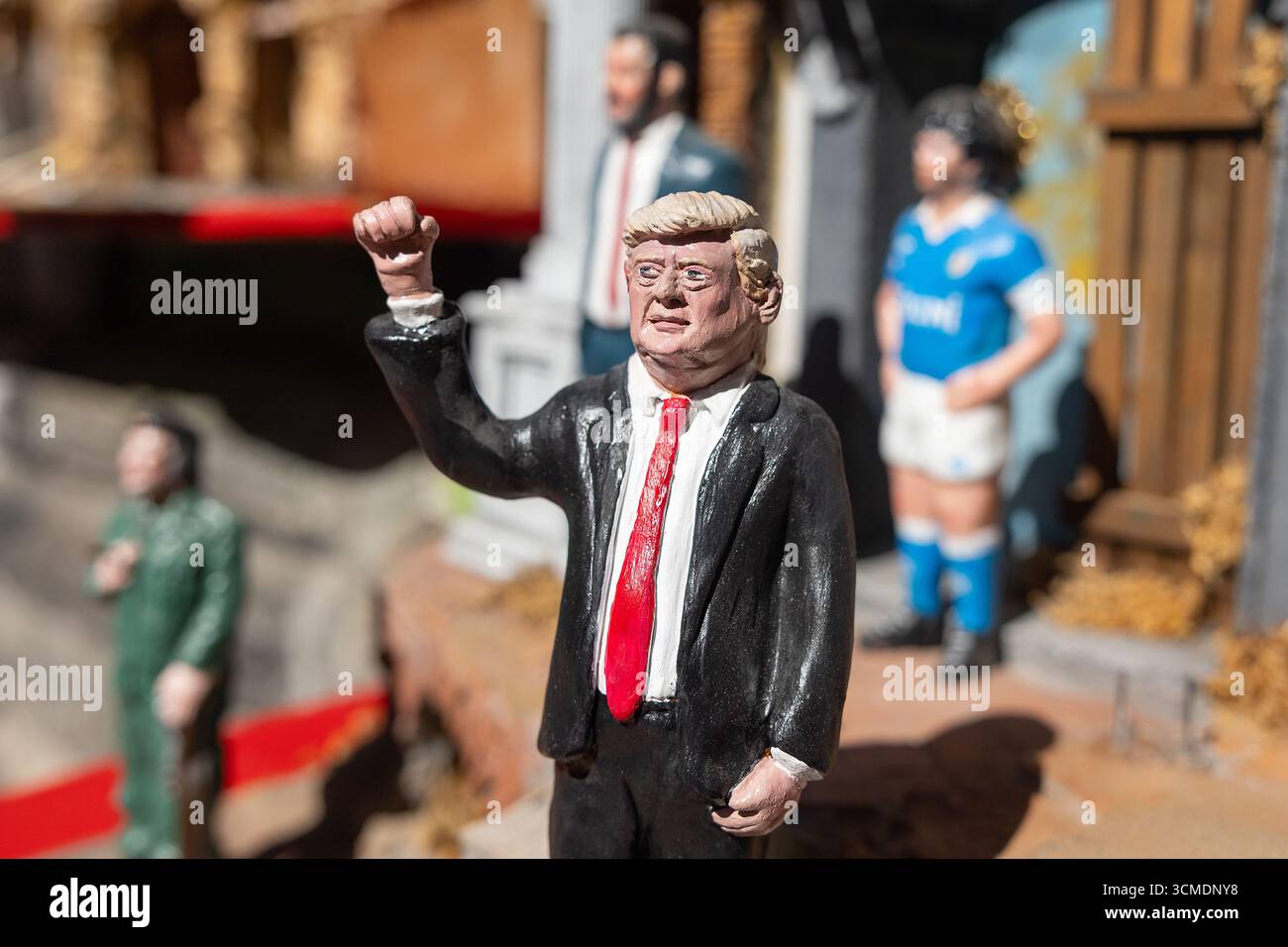 Donald Trump figureine. Naples is the regional capital of Campania and ...