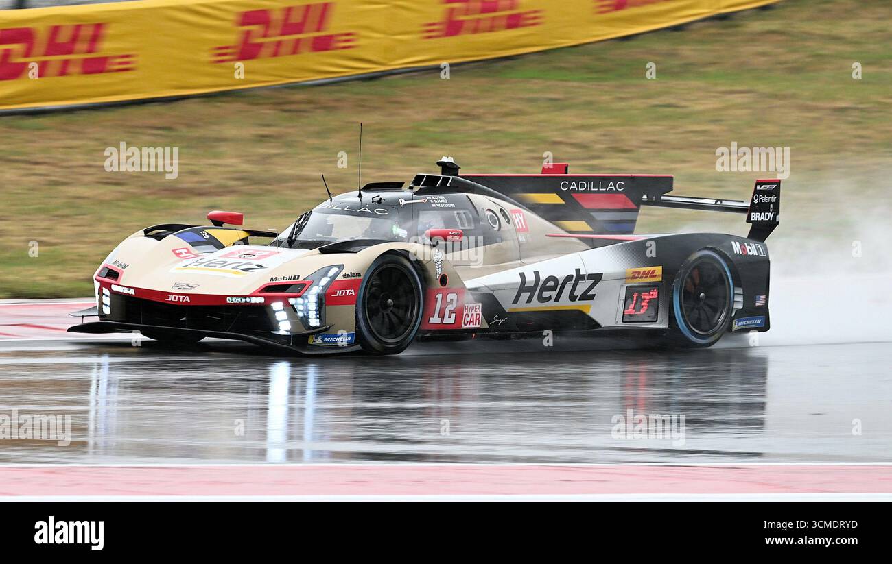 The Cadillac Hertz JOTA No. 12 hypercar of Alex Lynn, Norman Nato and ...