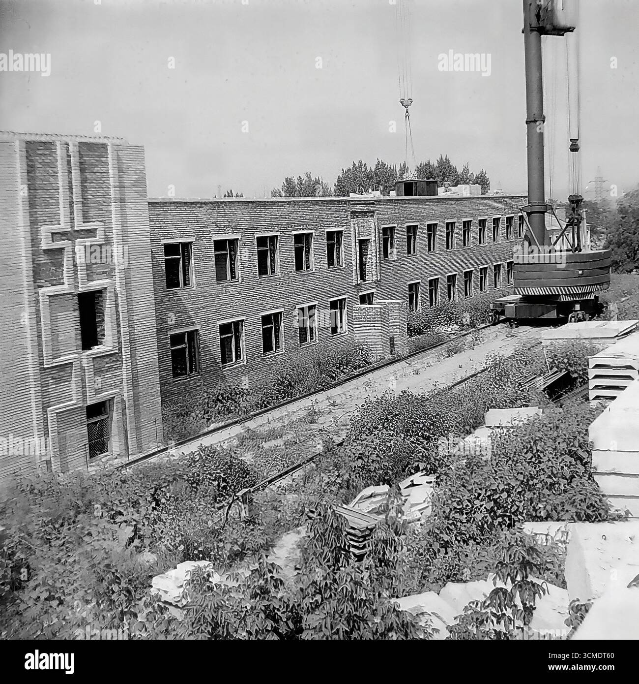 This archival black-and-white photograph from 1987 documents one of the ...