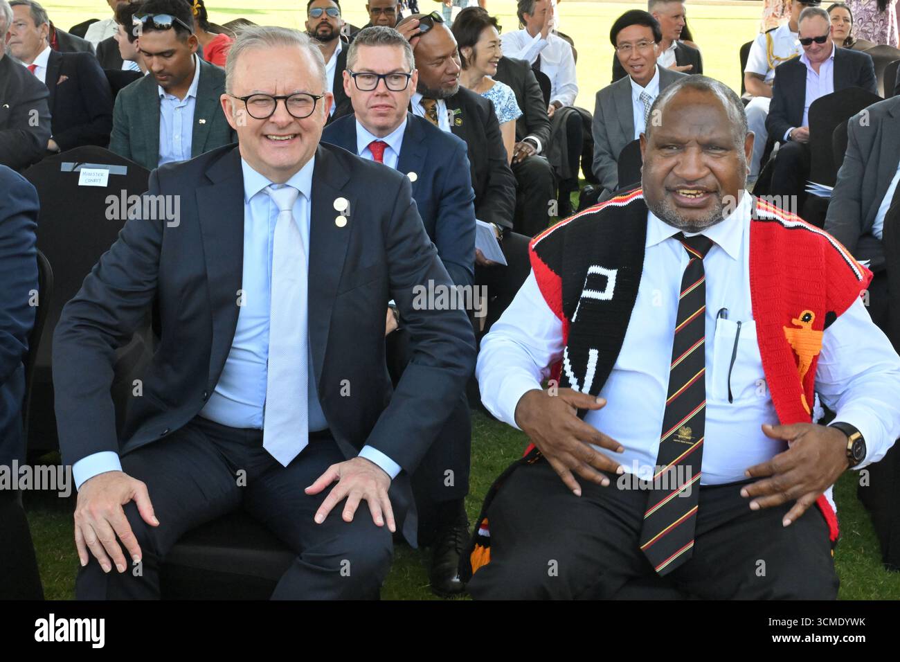 Australia’s Prime Minister Anthony Albanese and Papua New Guinea’s Prime Minister James Marape ...