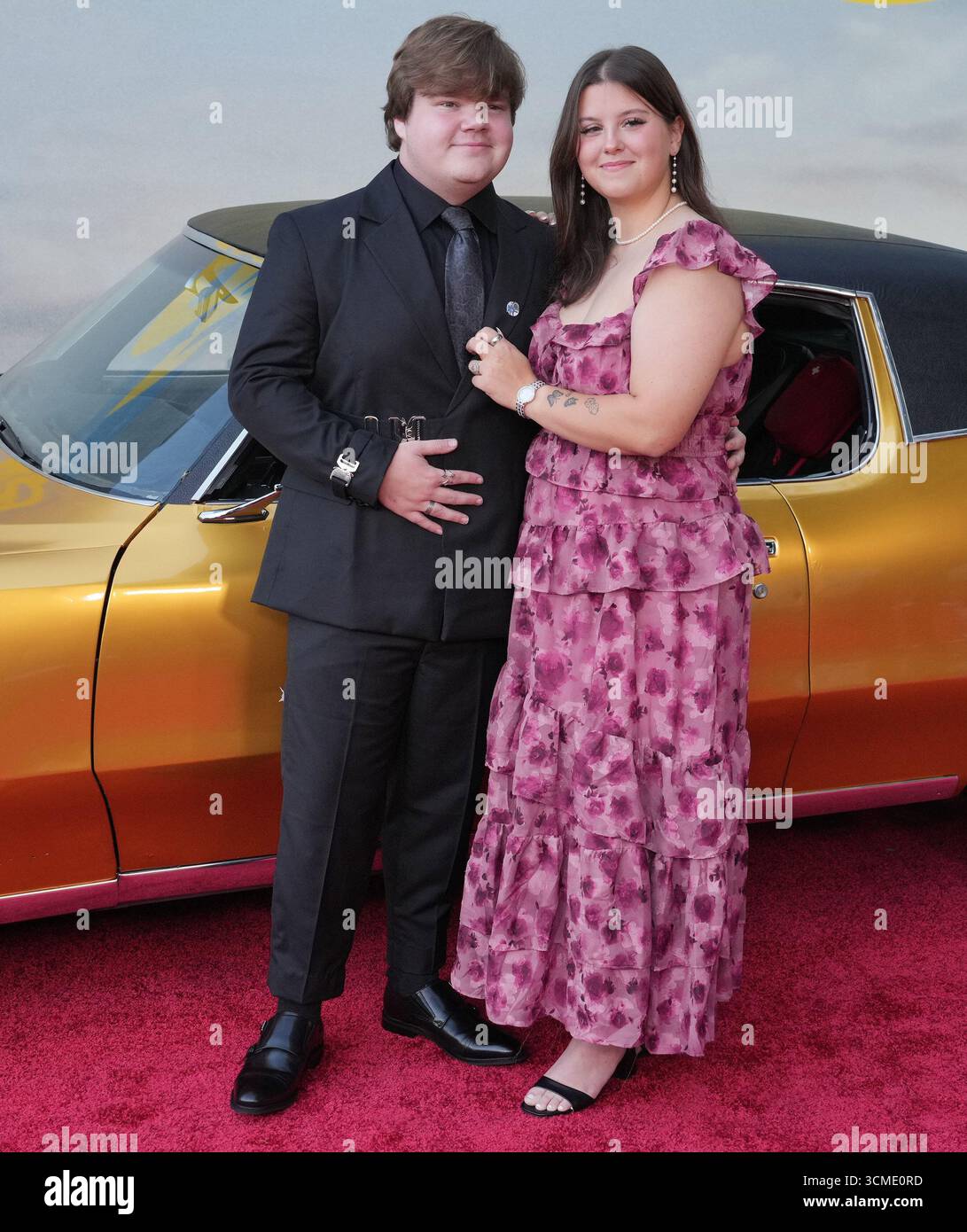 (L-R) Jeremy Ray Taylor and Kaylie Taylor arrives at the LONDON CALLING ...