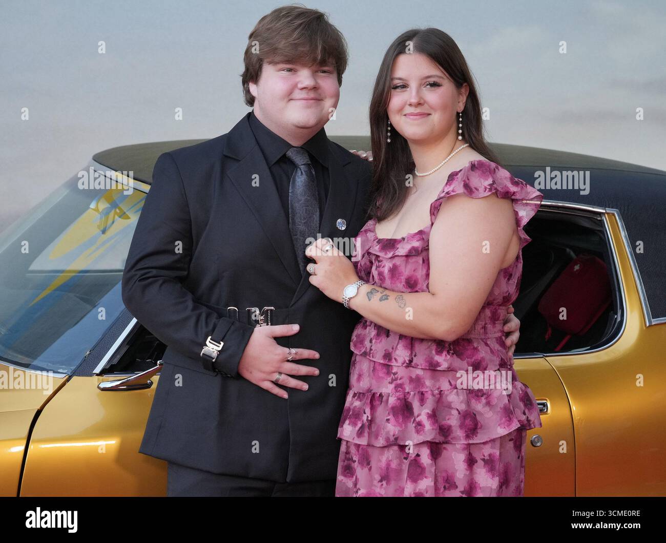 (L-R) Jeremy Ray Taylor and Kaylie Taylor arrives at the LONDON CALLING ...