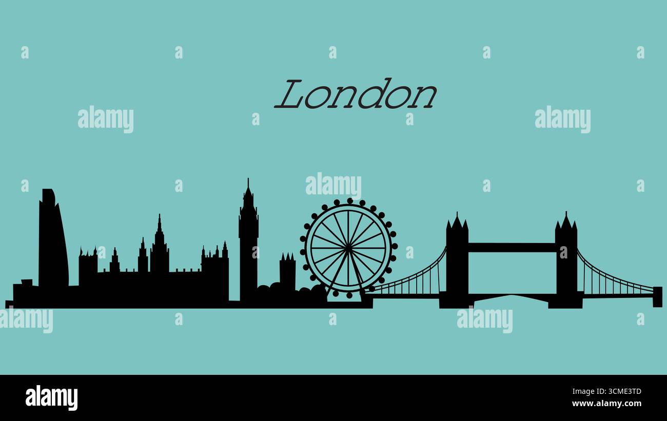 London skyline drawing hi-res stock photography and images - Alamy