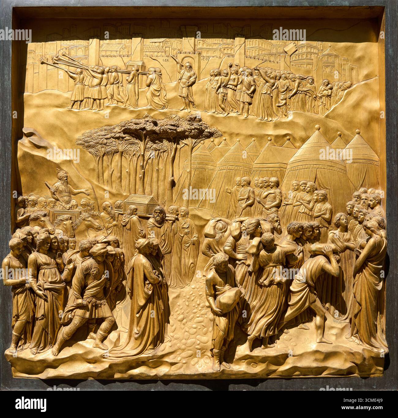 THE FALL OF THE WALLS OF JERICHO, The bronze door or Gate of Paradise ...