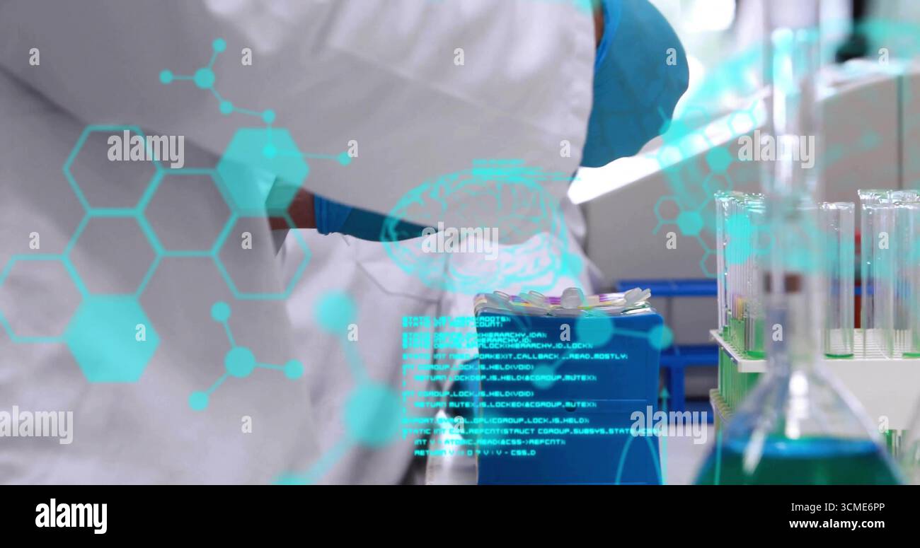 Gloved hands scientist pipetting hi-res stock photography and images ...