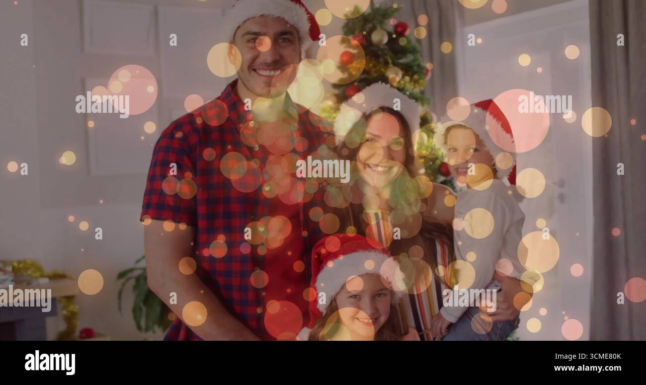 Festive family in santa hi-res stock photography and images - Alamy