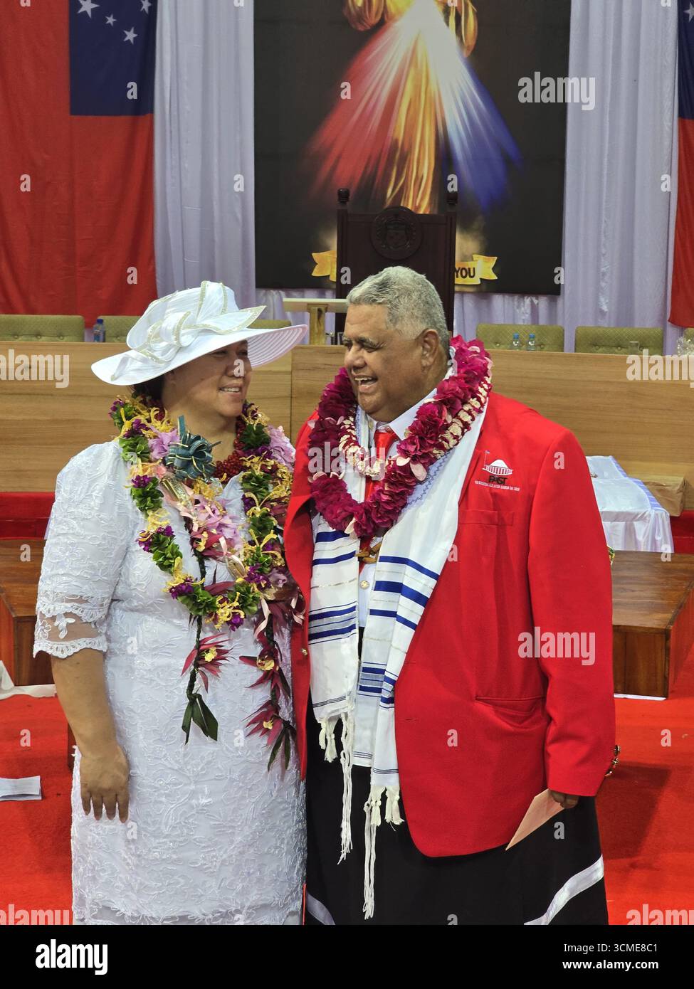 Apia, Samoa. 16th Sep, 2025. Laaulialemalietoa Leuatea Schmidt and his ...