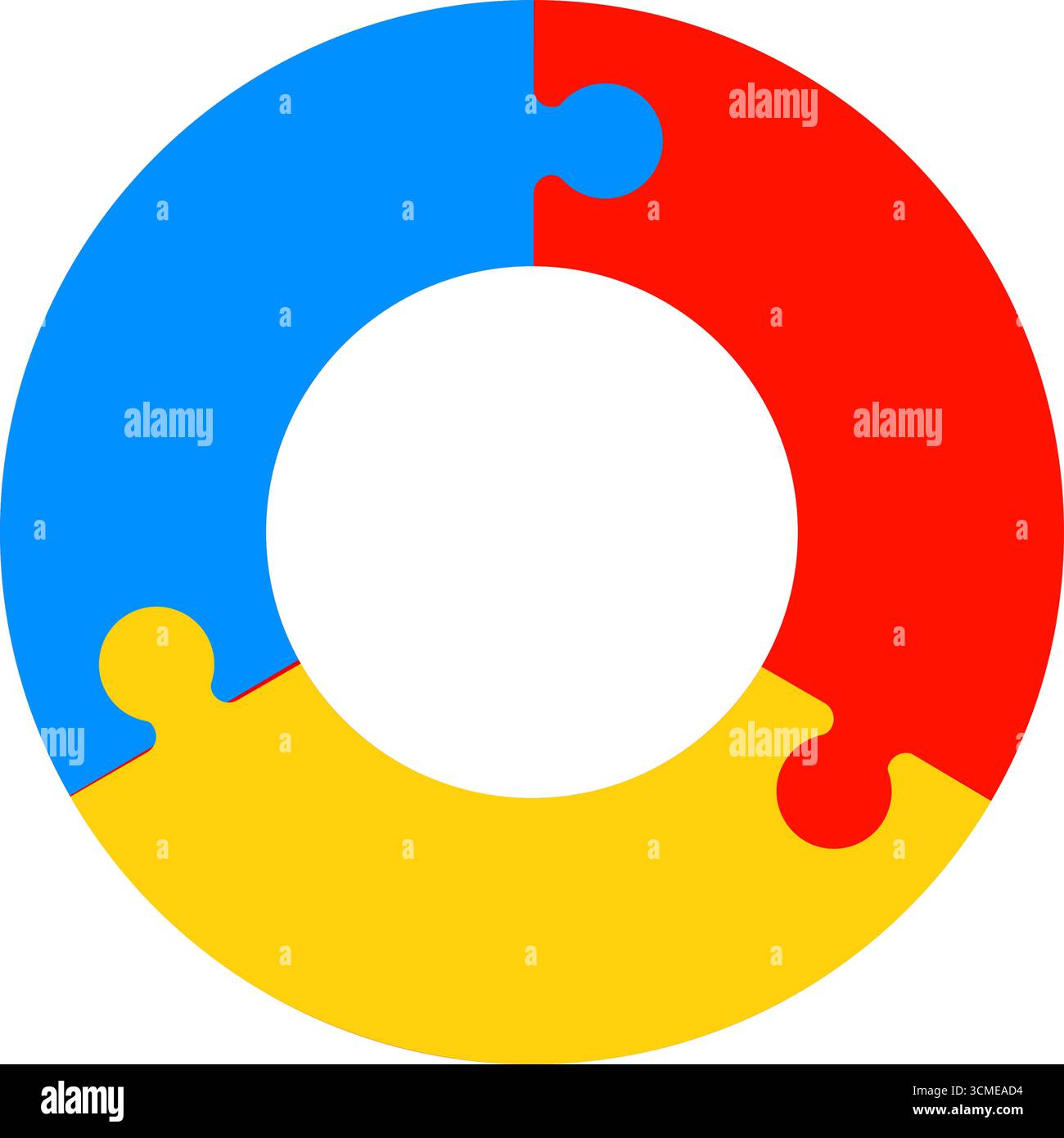 Circle jigsaw Stock Vector Images - Alamy
