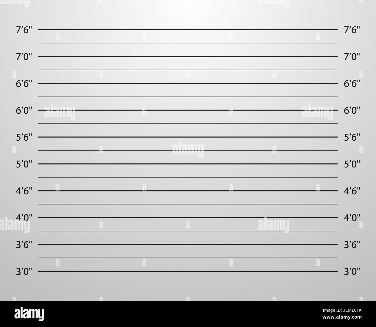 Mugshot police measuring line height measure for shot. Photo background ...